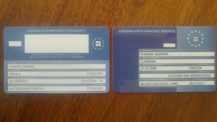 Cartão Europeu de Seguro de Saúde EHIC na Alemanha ...